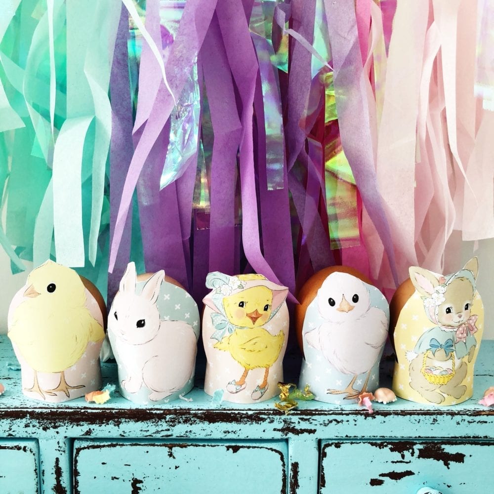 Printable Easter Egg Holder Freebies! - Live Sweet Easter Freebies