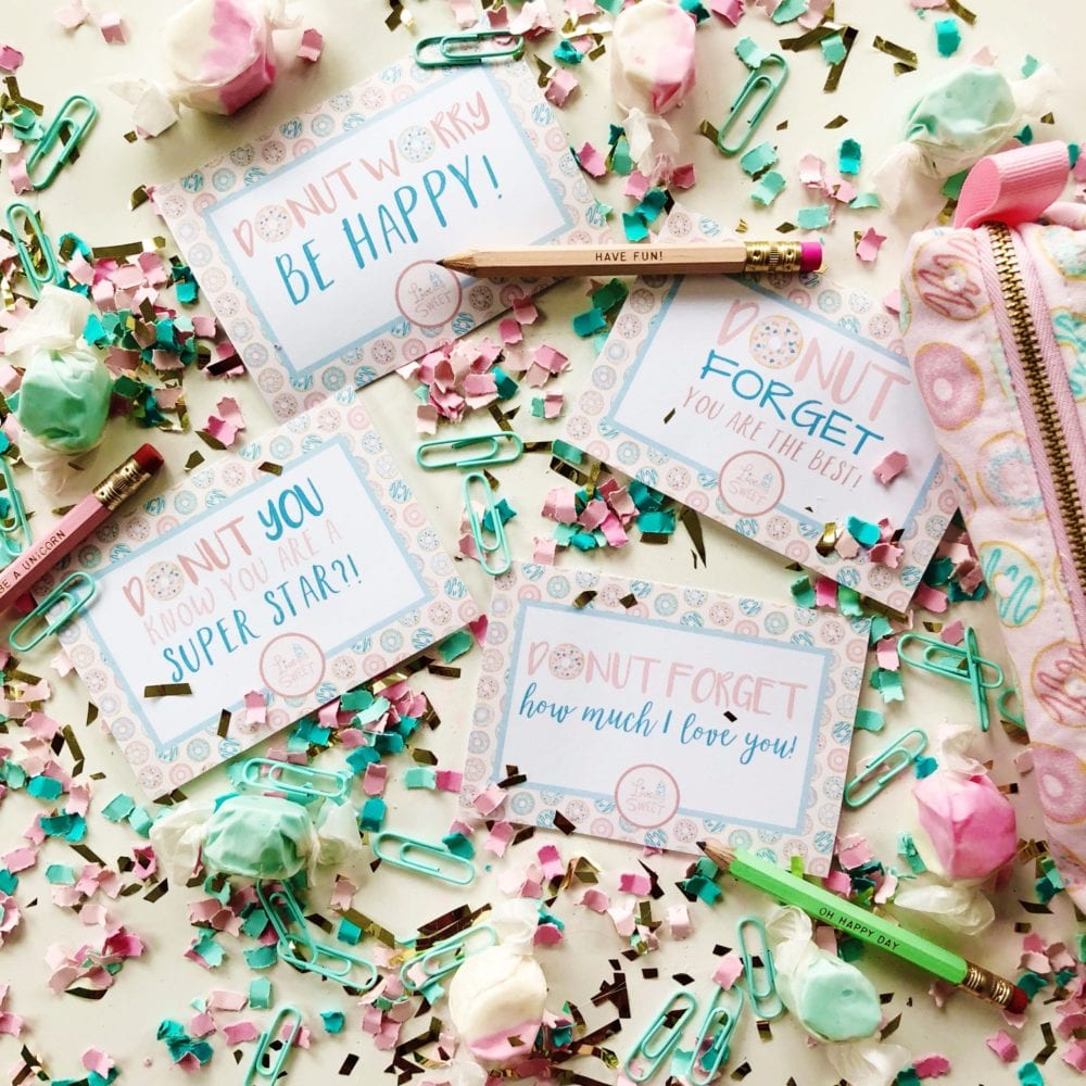FREE Printable Donut Lunch Box Notes! - Live Sweet