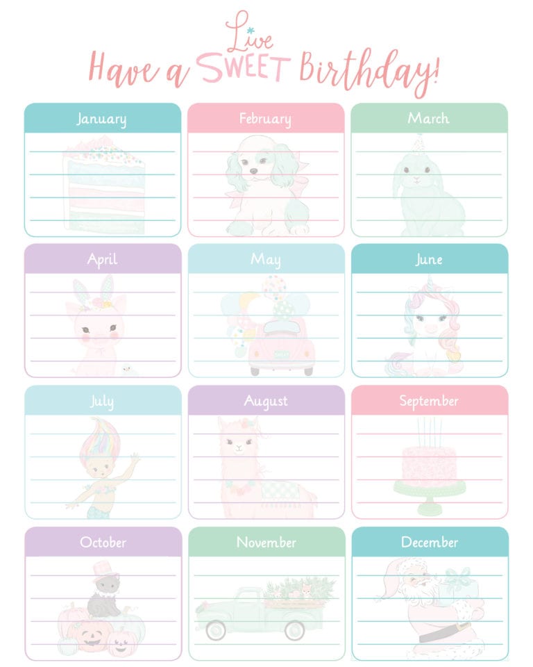 Live Sweet FREE Printables! - Live Sweet
