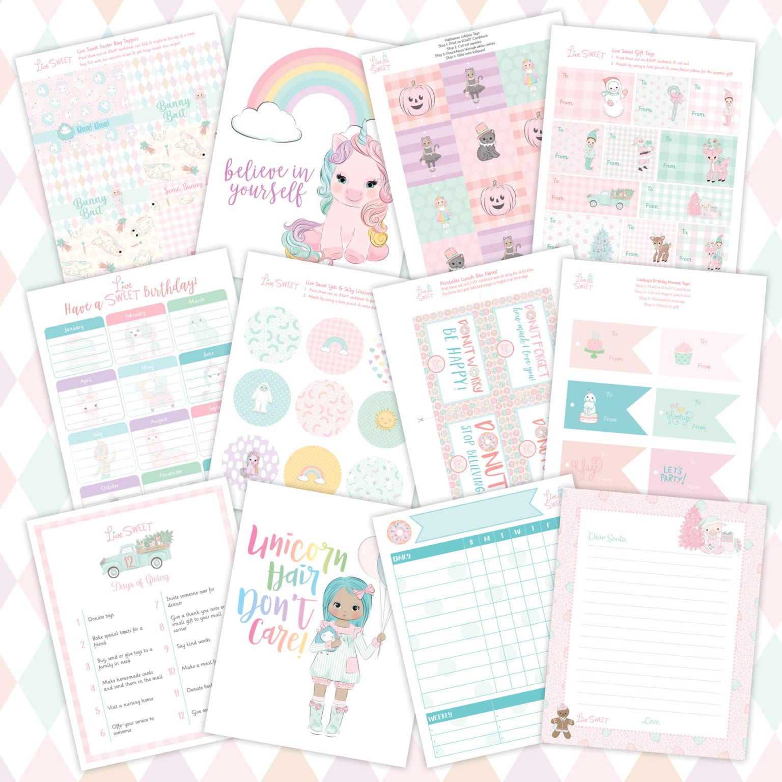 Live Sweet FREE Printables! - Live Sweet