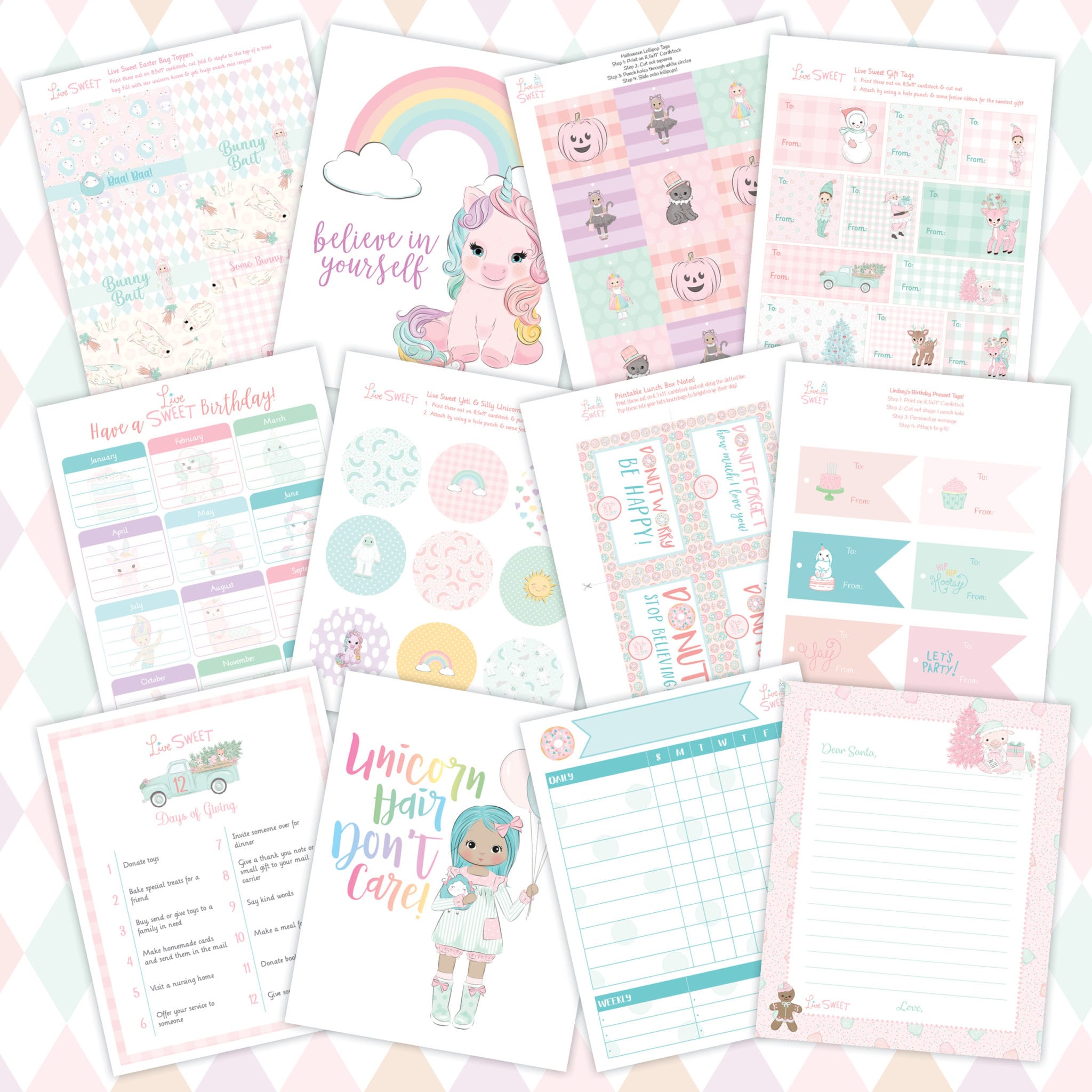Live Sweet FREE Printables! - Live Sweet