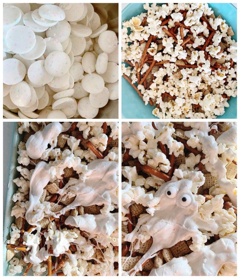 Halloween Snack Mix with Ghosts and Fun Colors! - Live Sweet