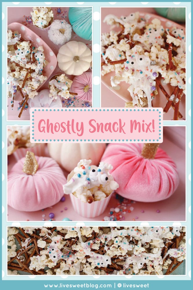 Halloween Snack Mix with Ghosts and Fun Colors! - Live Sweet