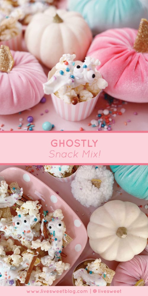 Halloween Snack Mix with Ghosts and Fun Colors! - Live Sweet