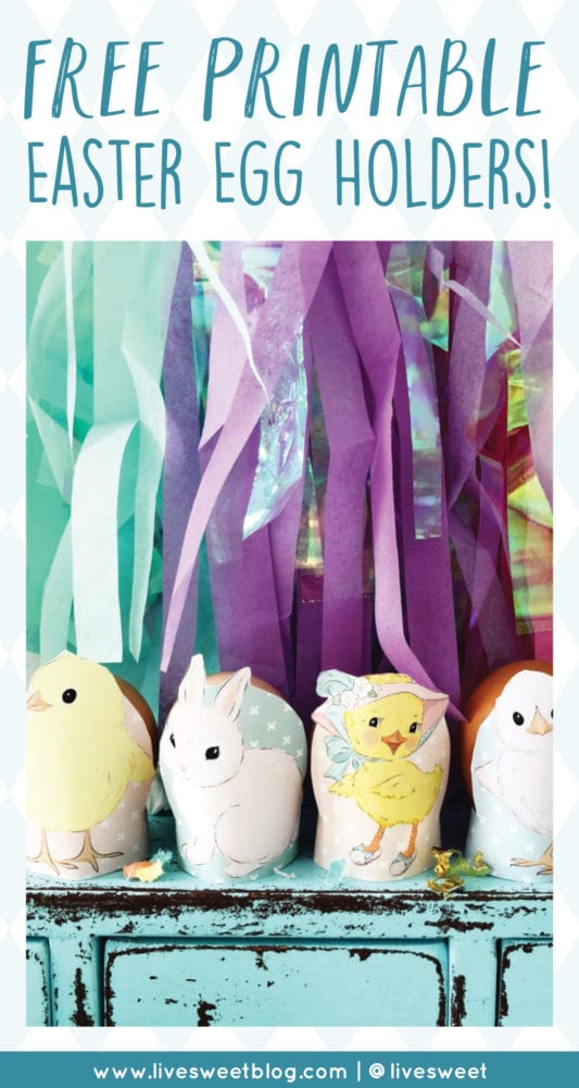 Printable Easter Egg Holder Freebies! - Live Sweet Easter Freebies