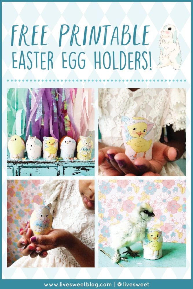 Printable Easter Egg Holder Freebies! - Live Sweet Easter Freebies