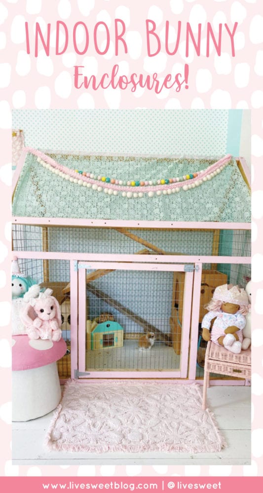 Indoor Homemade Bunny Enclosures by Live Sweet
