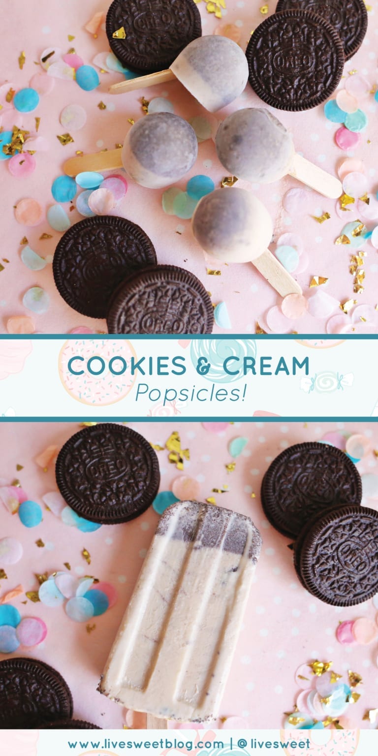 Cookies & Cream Popsicles - Live Sweet