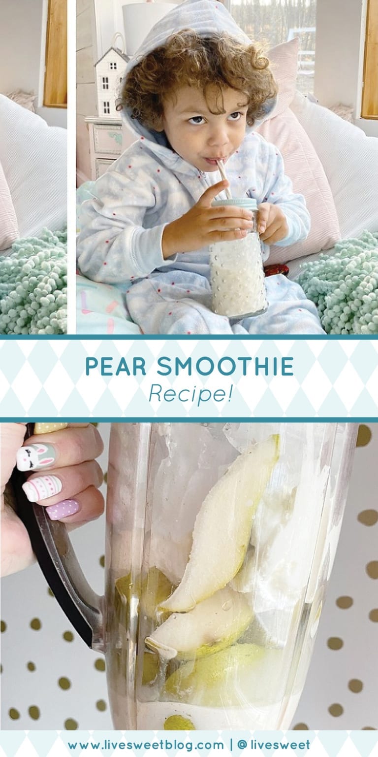 Pear Smoothie Recipe - Live Sweet