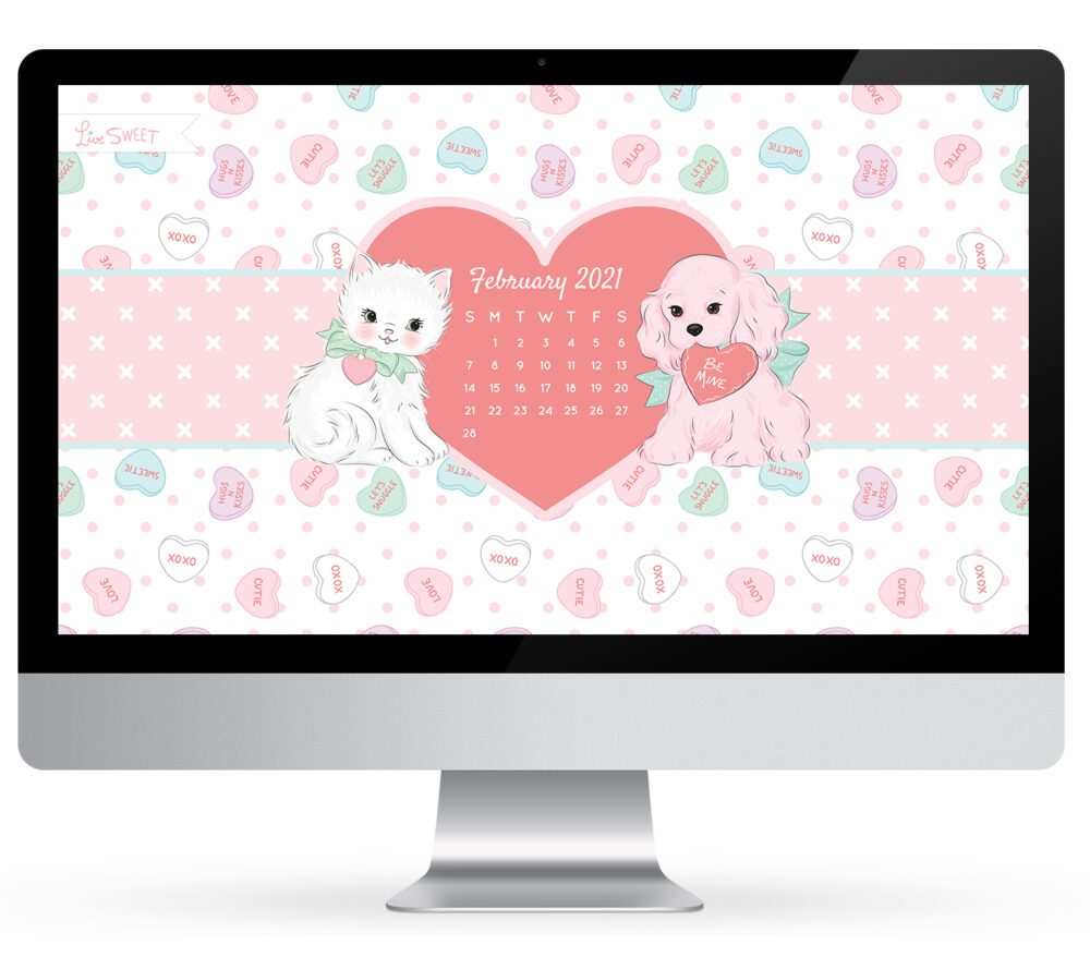 February 2021 Free Wallpapers!! - Live Sweet