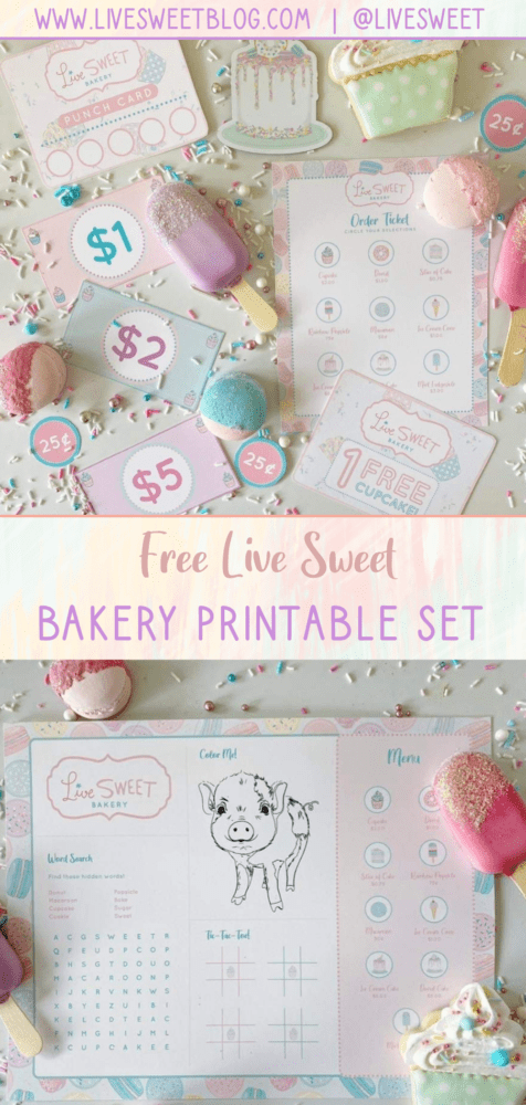 Free Live Sweet Bakery Printable Set! - Live Sweet